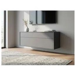 Lowboard "Essentials, TV-Board, TV-Kommode, TV-Schrank, TV-M&ouml;bel", graphit, B:111cm H:55cm T:42cm, Holzwerkstoff, MDF, LeGer Home by Lena Gercke, Sideboards, Lowboard, Breite: 111 cm, UV lackiert, Push-to-open-Funktion