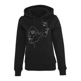 Mister Tee Kapuzensweatshirt MISTERTEE "MisterTee Ladies One Line Fit Hoody", Herren, Gr. XL, schwarz, 65% Baumwolle, 35% Polyester, unifarben, Sweatshirts