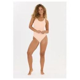 Badeanzug NOU "Sonam", Damen, Gr. 38, rosa (mauve), 94% Polyester, 6% Elasthan, unifarben, Badeanz&uuml;ge Badeanzug, UV-Schutz