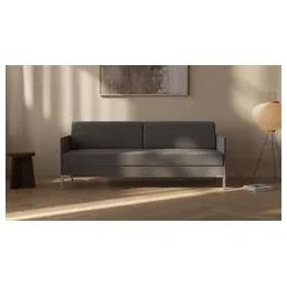 Schlafsofa HESTB&AElig;K "Hestb&aelig;k 415 3-Sitzer mit Klappfunktion", anthrazit, B:208cm H:79cm T:82cm, 100% Polyester, Sofas, Schlafsofa, Umklappbar, Querschl&auml;fer, sehr komfortabel, Stauraum