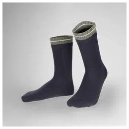 Socken Hudson "Socke Smart", Damen, Gr. 39-42, blau (denim blau 0551), Obermaterial: 35% Polyacryl PAN. 33% Wolle WO. 22% Polyamid PA. 10% Elasthan EL., Socken Socken