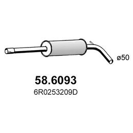 Asso Mittelschalld&auml;mpfer 586093 f&uuml;r VW