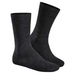 Socken Hudson "Socke Relax Woolmix Clima", Damen, Gr. 43-46, schwarz (schwarz 0005), Obermaterial: 53% Baumwolle CO. 42% Schurwolle WV. 4% Polyamid PA. 1% Elasthan EL., Socken Socken
