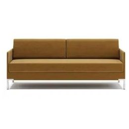 Schlafsofa HESTB&AElig;K "Hestb&aelig;k 415 3-Sitzer mit Klappfunktion", mustard yell, B:208cm H:79cm T:82cm, 100% Polyester, Sofas, Schlafsofa, Umklappbar, Querschl&auml;fer, sehr komfortabel, Stauraum