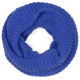 Strickschal styleBREAKER "Unifarbener Feinstrick Loop", Damen, blau (dunkelblau), Obermaterial: 100% Polyacryl PAN., Modisch, Modet&uuml;cher