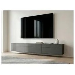 Lowboard "Essentials, TV-Board, TV-Kommode, TV-Schrank, TV-M&ouml;bel", graphit, B:333cm H:55cm T:42cm, Holzwerkstoff, MDF, LeGer Home by Lena Gercke, Sideboards, Lowboard, Breite: 333 cm, UV lackiert, Push-to-open-Funktion