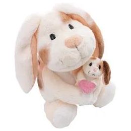 Kuscheltier Nici "Little & Me, Hase 20 cm mit Kind 6 cm", beige, Pl&uuml;schfiguren, KinderB:10cm H:20cm L:10cm, Kuscheltier, 2in1: Kuscheltier Mama mit Kuscheltier Baby, B:10cm H:20cm L:10cm
