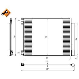 NRF Kondensator, Klimaanlage EASY FIT 350393 f&uuml;r RENAULT 921002969R 921008540R 921007588R