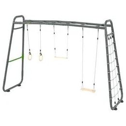 Schaukelkombination EXIT "GetSet Monkeybar MB310", grau, Schaukeln, KinderB:379cm H:248cm T:115cm, Stahl, B:379cm H:248cm T:115cm