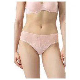 Hipster Mey "Pretty Joan", Damen, Gr. 44, rosa (blossom), Obermaterial: 78% Polyamid, 22% Elasthan, k&ouml;rpernah, Unterhosen, R&uuml;ckseite nahtlos, zarte T&uuml;ll-Stickerei auf der Vorderseite