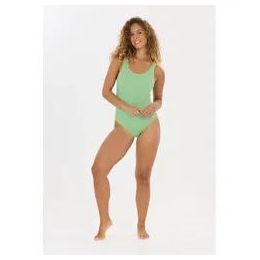 Badeanzug NOU "Sonam", Damen, Gr. 46, gr&uuml;n (mint), 94% Polyester, 6% Elasthan, unifarben, Badeanz&uuml;ge Badeanzug, UV-Schutz
