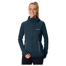 Fleecejacke Vaude "WOMEN'S TEKOA FLEECE JACKET II", Damen, Gr. 42, schwarz sea, Fleece, Obermaterial: 97% Polyester, 3% Elasthan, unifarben, Basic taillenbedeckt, Rundhals, Raglan&auml;rmel elastischer Bund, Jacken Fleecejacke, sportlicher Stil, mit Kapuze und hochschlie&szlig;endem Kragen
