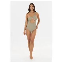 ENDURANCE ATHLECIA Badeanzug ATHLECIA "Ranysa", Damen, Gr. 44, beige (taupe), 80% Polyamid, 20% Elasthan, Badeanz&uuml;ge Badeanzug, UV-Schutz