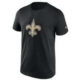 T-Shirt Fanatics "Fanatics T-Shirt New Orleans Saints Primary Logo Graphic", Damen, Gr. XL, schwarz, 100% Baumwolle, Shirts T-Shirt