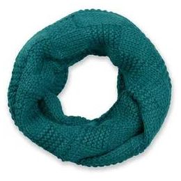 Strickschal styleBREAKER "Feinstrick Loop mit Patentmuster", Damen, blau (petrol), Obermaterial: 100% Viskose CV., Modisch, Modet&uuml;cher