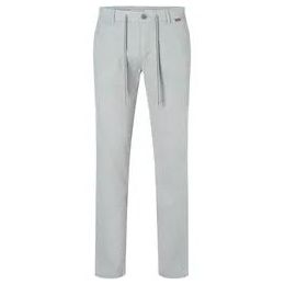 Chinohose MAC "Lennox Sport", Herren, Gr. 34, L&auml;nge 30, silber, Web, Obermaterial: 47% Leinen, 34% Polyester, 17% Viskose, 2% Elasthan, lang, Hosen Chinohose, Leinenstruktur