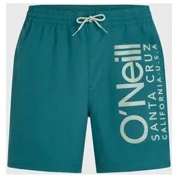 O`Neill Badeshorts O'NEILL "O'NEILL CALI 16'' SWIMSHORTS", Gr. XL (54), N-Gr, botanical he, Obermaterial: 100% Polyester, Badehosen Badeshorts, mit Seiten- und Ges&auml;&szlig;taschen, mit Hyperdry-Finish