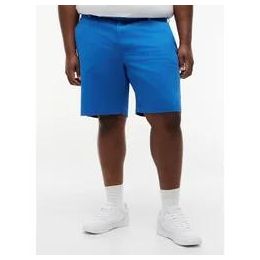 Tommy Hilfiger Big & Tall Chinoshorts "BT-DENTON 9.5 ESS TWILL-B", Herren, Gr. 48, N-Gr, blau orbit, Web, Obermaterial: 97% Baumwolle, 3% Elasthan, TOMMY HILFIGER BIG & TALL, ca. Mitte Knie, Hosen Chinoshorts, Twill, slim fit, Gro&szlig;e Gr&ouml;&szlig;en