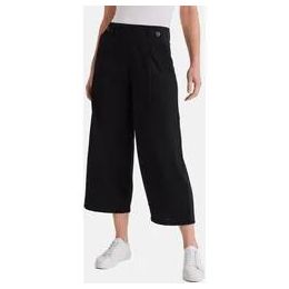 Culotte STOOKER WOMEN "COMO Jersey Wide leg fit Jerseyhose", Damen, Gr. 48/50, schwarz, Jersey, 96% Polyester, 4% Elasthan, weit 3/4-L&auml;nge, Hosen Culotte, Wide Leg Fit Casual Clean Wash Jersey f&uuml;r Damen