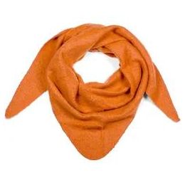 Dreieckstuch styleBREAKER "Strick Dreiecktuch meliert", Damen, orange, Obermaterial: 80% Viskose CV. 20% Wolle WO., Modisch, Modet&uuml;cher