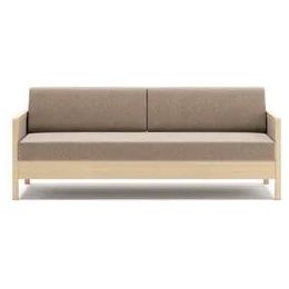 Schlafsofa HESTB&AElig;K "Hestb&aelig;k 168 3-Sitzer mit Klappfunktion", antelope, B:210cm H:79cm T:81cm, 100% Polyester, Sofas, Schlafsofa, Umklappbar, Querschl&auml;fer, sehr komfortabel, Stauraum