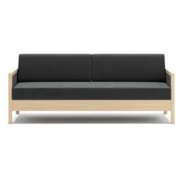 Schlafsofa HESTB&AElig;K "Hestb&aelig;k 168 3-Sitzer mit Klappfunktion", deep grau, B:210cm H:79cm T:81cm, 100% Polyester, Sofas, Schlafsofa, Umklappbar, Querschl&auml;fer, sehr komfortabel, Stauraum