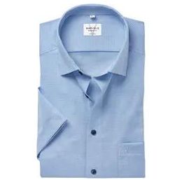 Kurzarmhemd MARVELIS, Herren, Gr. 42, N-Gr, bleu, Web, Obermaterial: 100% Baumwolle, tailliert normal, Hemden