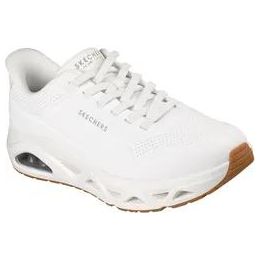 Slip-On Sneaker Skechers "UNO GLIDE-STEP-GLIDE ON AIR", Herren, Gr. 44, wei&szlig;, Lederimitat, Schuhe, Schn&uuml;rschuh, Freizeitschuh mit Handsfree Slip-Ins Technologie