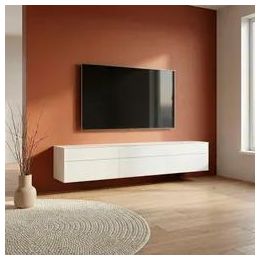 Lowboard "Essentials, TV-Board, TV-Kommode, TV-Schrank, TV-M&ouml;bel", wei&szlig;, B:333cm H:55cm T:42cm, Holzwerkstoff, MDF, LeGer Home by Lena Gercke, Sideboards, Lowboard, Breite: 333 cm, UV lackiert, Push-to-open-Funktion