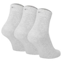 Kurzsocken Tamaris "Socken Comfort Cotton Socks 3-Pack 3er Pack", Damen, Gr. 35-38, grau, Obermaterial: 80% Baumwolle CO. 18% Polyamid PA. 2% Elasthan EL., Socken