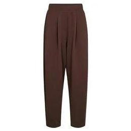 Chinohose soyaconcept "Soya Concept Trouser SC-SIHAM", Damen, Gr. S, Normalgr&ouml;&szlig;en, 8694 hot fudge, Obermaterial: 95% Polyester, 5% Elasthan, Hosen Chinohose
