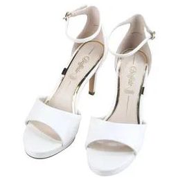 High-Heel-Pumps Buffalo "Buffalo Damen Buffalo Ronja Sandal Heel Imi Nappa", Damen, Gr. 37, wei&szlig;, Kunstfaser, unifarben, Schuhe
