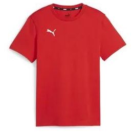 Trainingsshirt Puma "TEAMGOAL CASUALS TEE JR", Jungen, Gr. 164, Puma rot, Puma wei&szlig;, Jersey, Obermaterial: 100% Baumwolle, unifarben, regular fit normal, Rundhals, Shirts, f&uuml;r Jugendliche, Kurzarm, f&uuml;r sportliche Aktivit&auml;ten