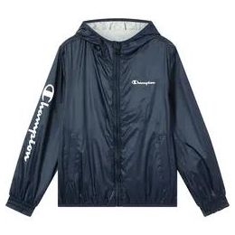 Windbreaker Champion "OUTDOOR Light Hooded Jacket with Large Logo", Jungen, Gr. XL (164/170), nny, noxm, Obermaterial: 100% Polyester. Futter: 60% Baumwolle, 40% Polyester, Jacken Windbreaker