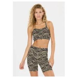 ENDURANCE ATHLECIA Sport-BH ATHLECIA "Larissa", Damen, Gr. XL, hellbraun, schwarz, 23% Elasthan, 77% Polyamid, mehrfarbig, BHs Sport-BH, Quick Dry