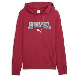 Hoodie Puma "Portugal ftblCulture Hoodie Herren", Herren, Gr. M, club rot wei&szlig;, Obermaterial: 32% Polyester, 68% Baumwolle. Kapuzenfutter: 100% Baumwolle. Rippe: 97% Baumwolle, 3% Elasthan, normal, Sweatshirts Hoodie