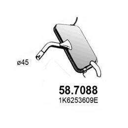 Asso Endschalld&auml;mpfer 587088 f&uuml;r VW