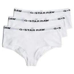 G-Star Raw Hipster G-STAR "Hipster 3 Pack", Damen, Gr. XXS, wei&szlig;, wei&szlig;, wei&szlig;, Obermaterial: 95% Baumwolle, 5% Elasthan, Unterhosen