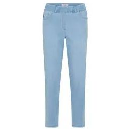Bequeme Jeans RAPHAELA BY Brax "Style CAVINA FRINGE", Herren, Gr. 46K (23), Kurzgr&ouml;&szlig;en, hellblau, Denim/Jeans, 50% Baumwolle, 40% Lyocell, 7% Elastomultiester, 3% Elasthan, Jeans