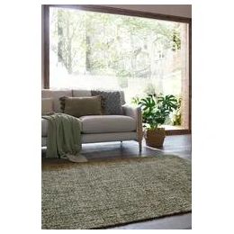 Teppich FLAIR RUGS "HEATHER", gr&uuml;n, B:160cm H:0mm L:230cm, Oberfl&auml;che: 100% Wolle. R&uuml;ckseite: 100% Baumwolle, Teppiche, Teppich