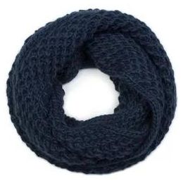 Strickschal styleBREAKER "Grobstrick Loop Schal", Damen, blau (midnight, blau, dunkelblau), Obermaterial: 10% Viskose CV. 80% Polyacryl PAN. 10% Wolle WO., Modisch, Modet&uuml;cher