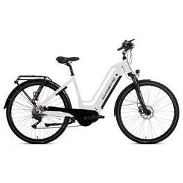 E-Bike SAXONETTE "Deluxe Sport TRAPEZ" Gr. 45, creamy wei&szlig;, schwarz, Elektrofahrr&auml;der, 45cm, 28 Zoll (71,12cm), (mit integr. Akku), Elektrofahrrad f&uuml;r Alltag und Einkauf