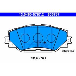 ATE Bremsen-Set VA + HA SIZW2N95D9 Bremsensatz, Scheibenbremse vorne hinten rechts links bel&uuml;ftet 259mm f&uuml;r LEXUS TOYOTA SUBARU 04465-12610 42431-1226