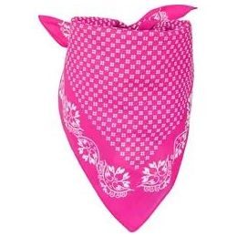 Bandana styleBREAKER "Baumwolle Dreieckstuch mit Bl&uuml;mchen Muster", Damen, pink (pink, wei&szlig;), Obermaterial: 100% Baumwolle CO., Modisch, Modet&uuml;cher