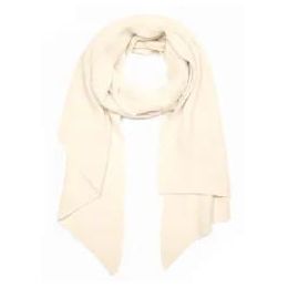 XXL-Schal styleBREAKER "Asymmetrischer unifarbener Web Schal", Damen, wei&szlig; (creme), Obermaterial: 100% Viskose CV., Modisch, Modet&uuml;cher