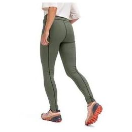 Funktionsleggings Maier Sports "Da-Tight el. MS FAV Long Tight W", Damen, Gr. 42, N-Gr, gr&uuml;n goose, Obermaterial: 85% Polyamid, 15% Elasthan, Hosen, bequeme Passform, f&uuml;r Wandern und aktive Unternehmungen