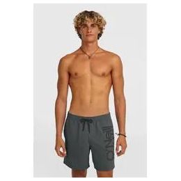O`Neill Badeshorts O'NEILL "ORIGINAL CALI 16'' SWIMSHORTS", Herren, Gr. XL (54), N-Gr, asphalt, Obermaterial: 100% Polyester, Badehosen Badeshorts, mit seitlichen Eingrifftaschen und Ges&auml;&szlig;tasche, mit Stickerei am Bein