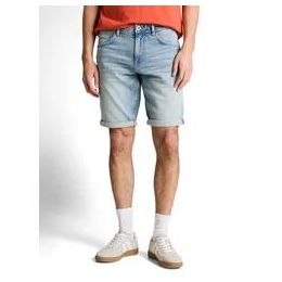 Jeansshorts Tom Tailor, Herren, Gr. 34, N-Gr, light stone blau denim, Denim/Jeans, Obermaterial: 98% Baumwolle, 2% Elasthan, unifarben, slim fit kurz, Jeans Jeansshorts, im Five-Pocket Style