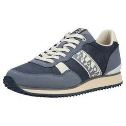 Sneaker Napapijri "Napapijri Sneaker Lederimitat/Textil", Herren, Gr. 44, navy, Lederimitat, Textil, Schuhe Sneaker