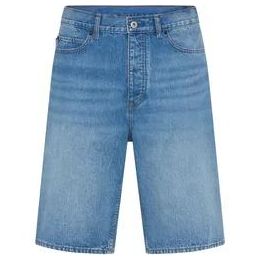 HUGO BOSS Jeansshorts HUGO BLUE "Skate Shorts", Herren, Gr. 36, N-Gr, bright blau435, Denim/Jeans, Obermaterial: 100% Baumwolle, straight fit knielang, Jeans Jeansshorts, im Straight Fit